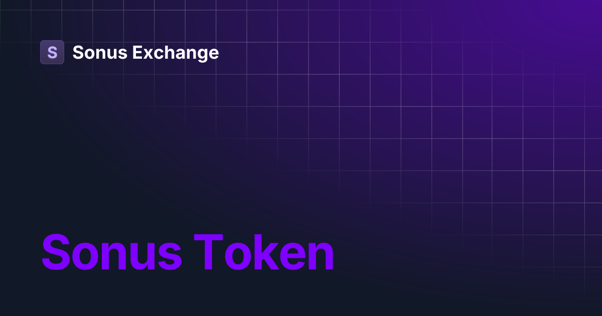 Sonus Token | Sonus Exchange